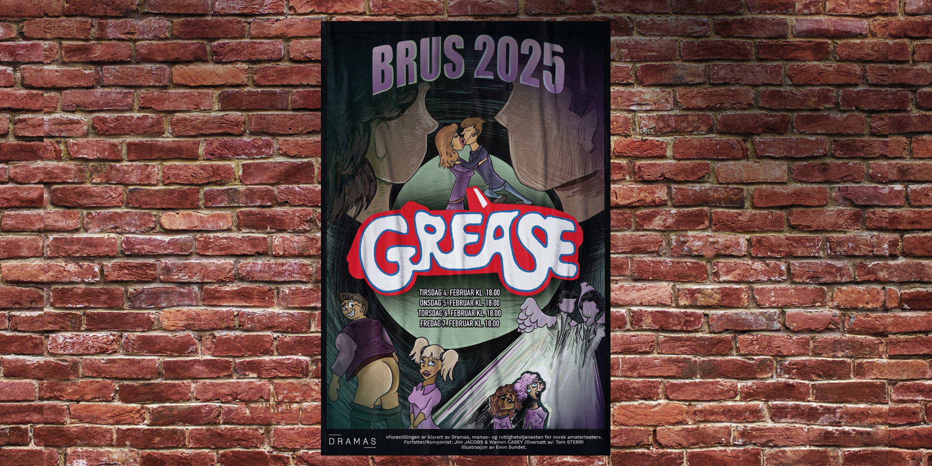 Grease // tir. 4. februar 2025 // Sandefjord, Norge // Fabnite